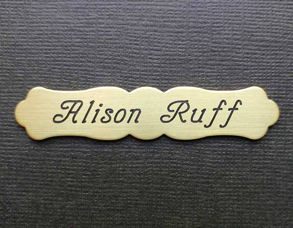BIBLE Name PLATE MEDIUM Thick Ornate 3.25 X .625 X - Etsy