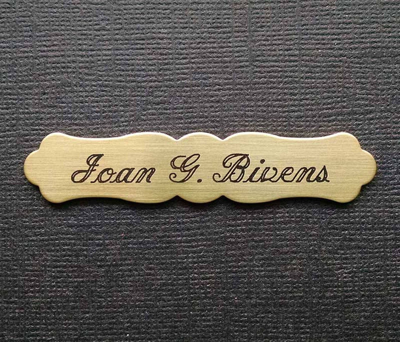 BIBLE Name PLATE MEDIUM Thick Ornate 3.25 X .625 X - Etsy