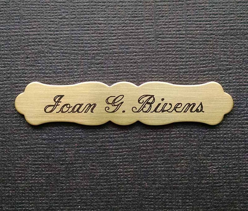 BIBLE Name PLATE MEDIUM Thick Ornate 3.25 X .625 X | Etsy