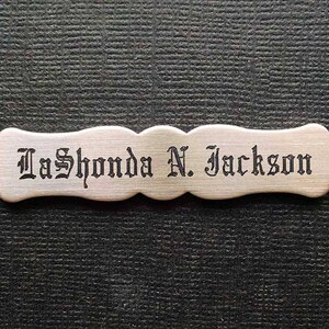 BIBLE Name PLATE MEDIUM Thick Ornate 3.25 X .625 X - Etsy