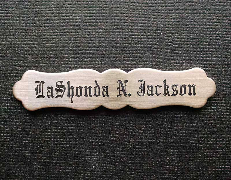 BIBLE Name PLATE MEDIUM Thick Ornate 3.25 X .625 X - Etsy