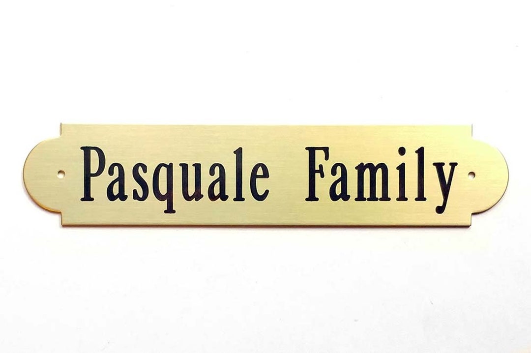 Custom Engraved Brass Name Plate, Tack Trunk or Grooming Box (6 1/2" X ...