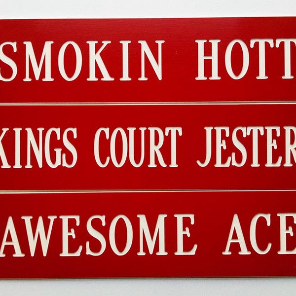 Laminate Plastic Signs - Etsy