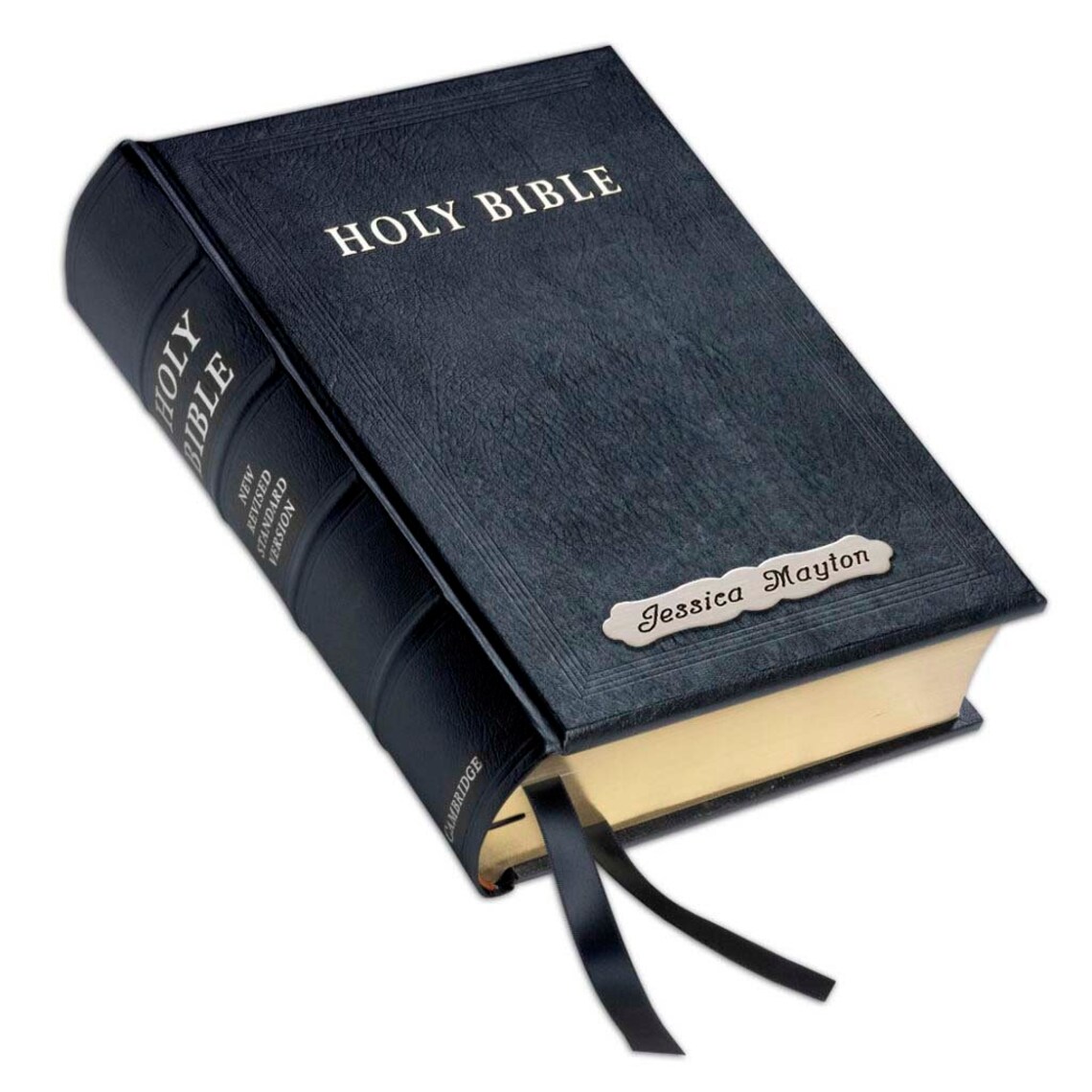 BIBLE Name PLATE MEDIUM Thick Ornate 3.25 X .625 X - Etsy