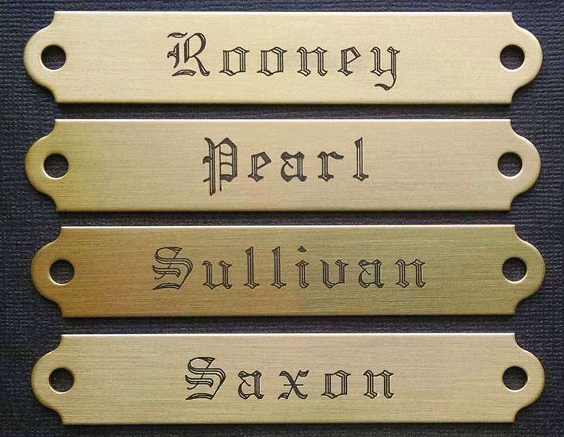 HALTER PLATE THICK Large Scalloped Cut Solid Brass or Solid | Etsy