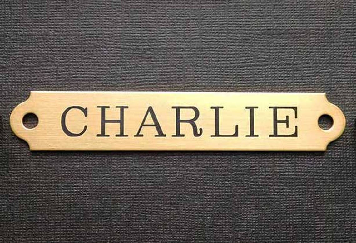 HALTER PLATE THICK Large Scalloped Cut Solid Brass or Solid | Etsy