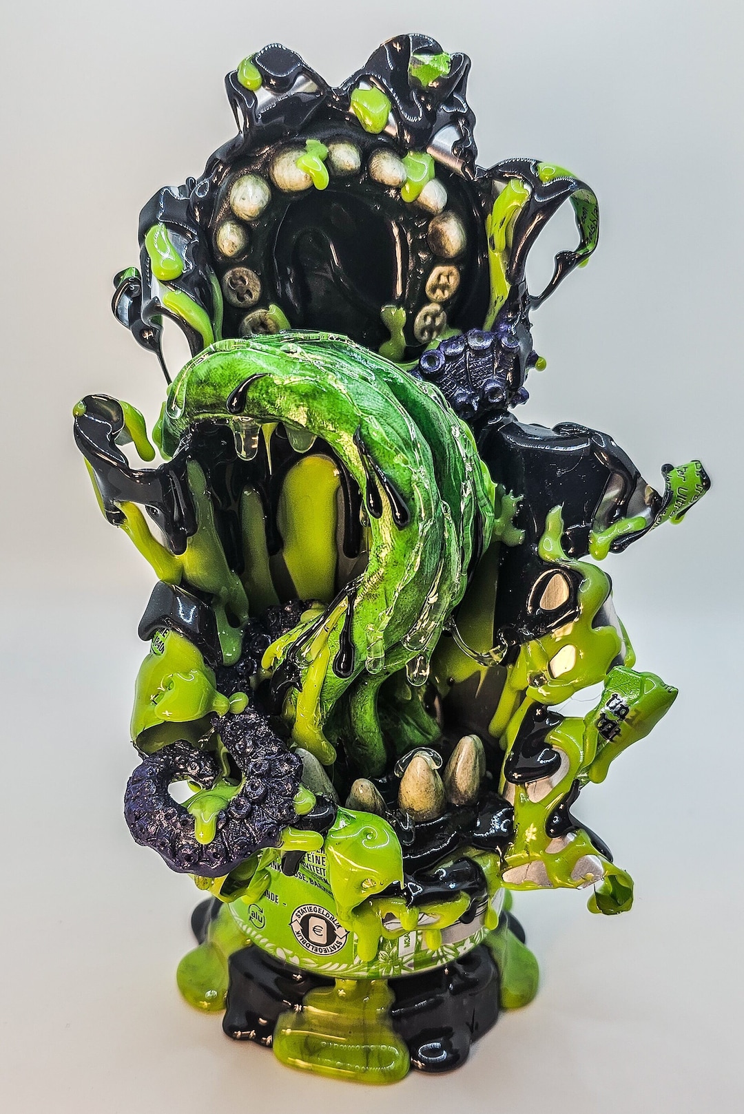 Unique Pop Art Sculpture, Monster Can, Recycled Decoration, Upcycling ...