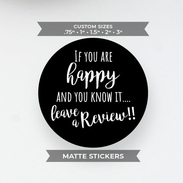 Leave a Review - Etsy