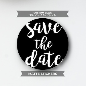 Save the Date Stickers - Celebration - Party - Birthday - Decal - Label ...