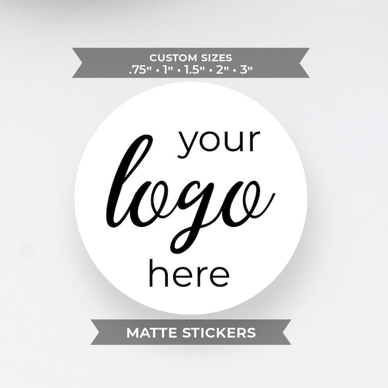 Custom Logo Stickers - Etsy