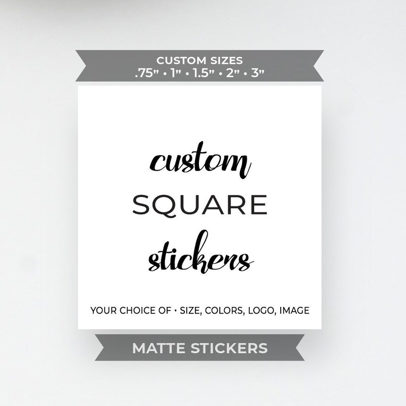 3x2 Custom Stickers - Etsy