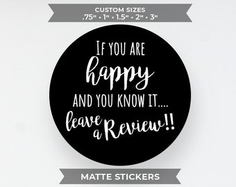 Leave a Review Card - Etsy