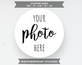 Custom Photo Stickers Round Picture Photo Packaging Your - Etsy