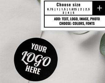 Custom Circle LOGO Stickers, Labels With Your Business Logo, Shop ...