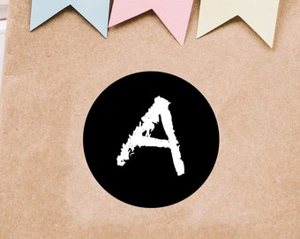 Monogram Sticker Initial Envelope Seals Wedding Invitations | Etsy