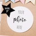 Custom Picture 3 Inch Stickers 3 Photo Circle Round - Etsy