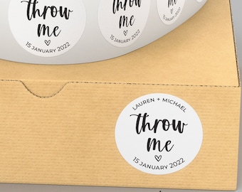 Confetti Wedding Stickers - Etsy