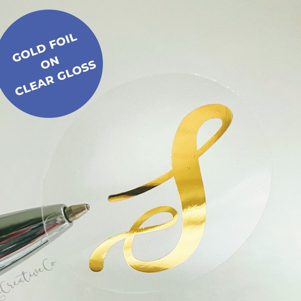 Gold Foil Stickers - Etsy