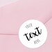 Your Text Here Stickers, Custom Text, Round Branding, Round Text ...