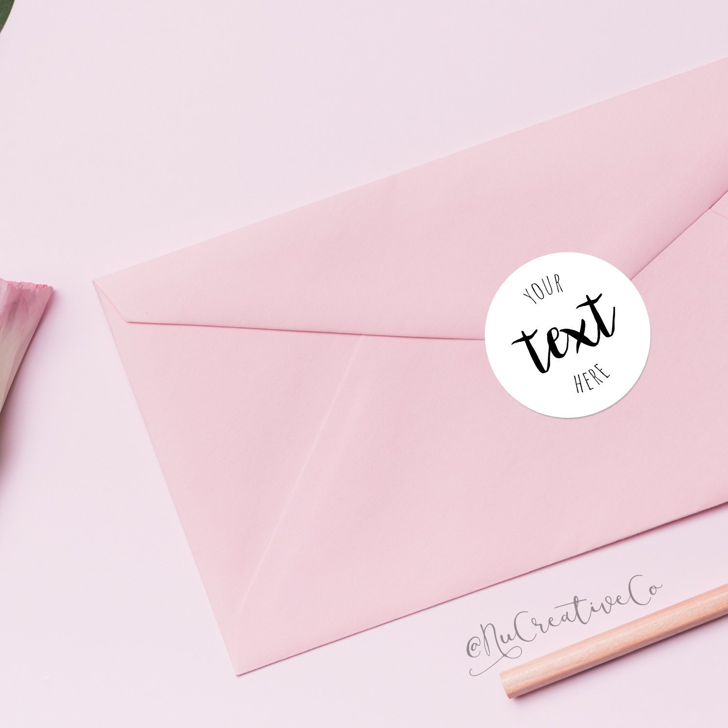 Your Text Here Stickers, Custom Text, Round Branding, Round Text ...