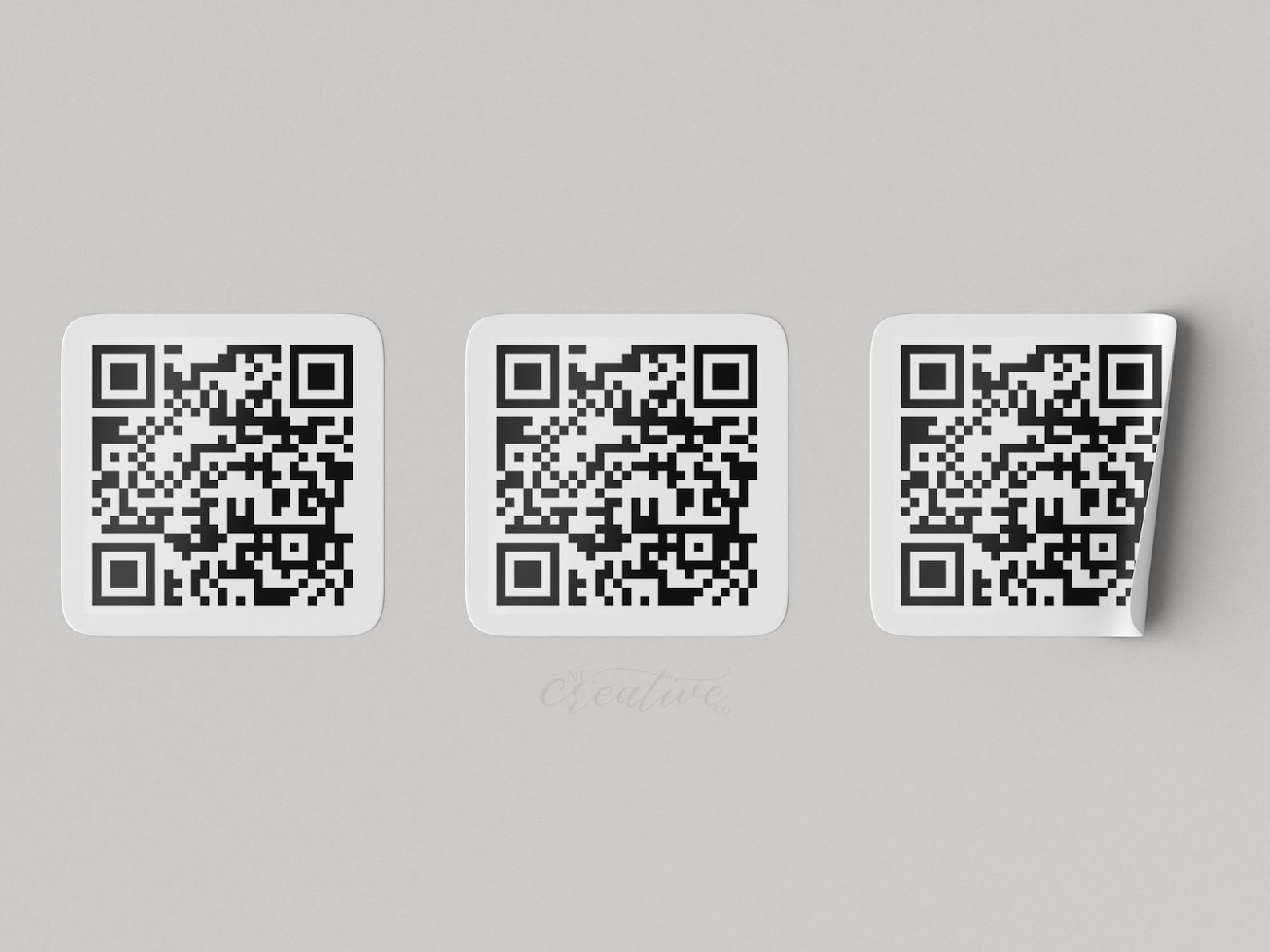 QR Code Sticker Custom Scan Labels Reorder Review 1" Square Business ...
