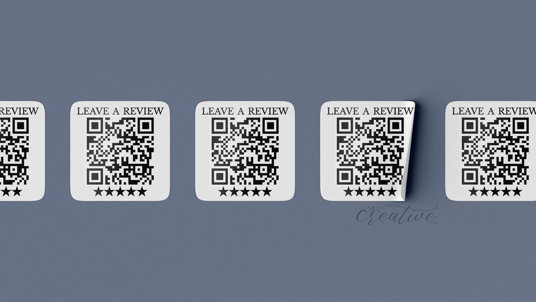 Review QR Code Sticker, Leave a Review, Review URL, Link, Scan Label ...
