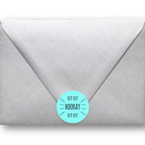 Hip Hip Hooray Sticker - Happy Label - Choose the Size and Color ...
