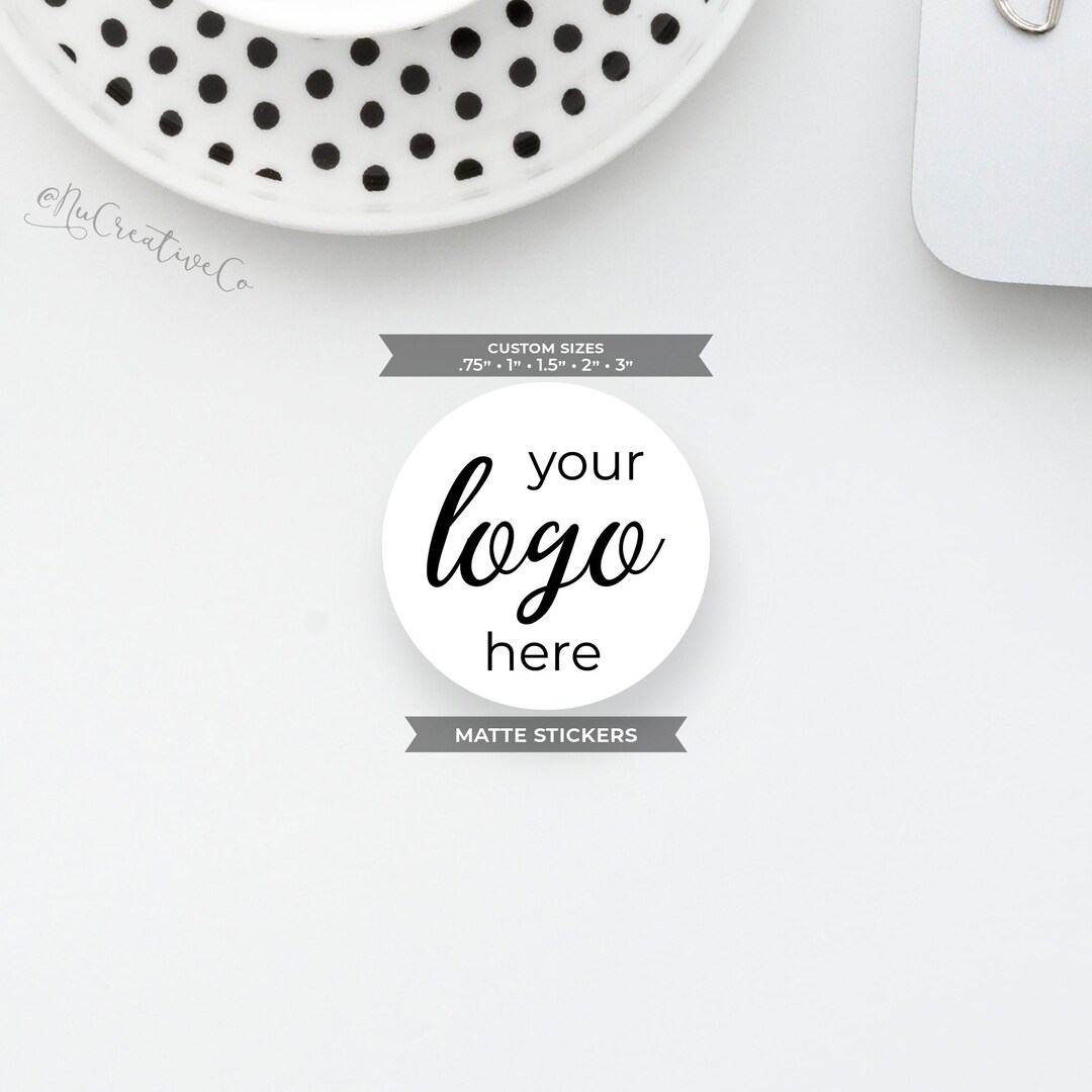 Custom Logo Stickers, Round Branding, Packaging Sticker, Your Logo ...