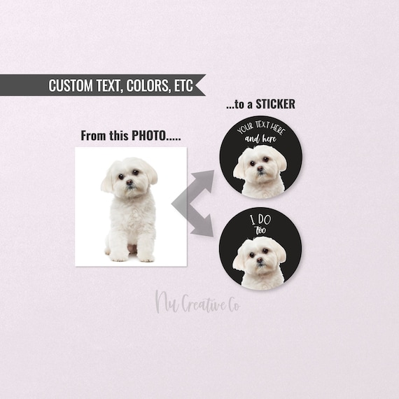 Dog Pet Custom Sticker Puppy Label Custom Dog Sticker - Etsy