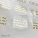Custom GOLD Sticker Text Here GOLD FOIL, Clear Gloss Custom Gold Text ...