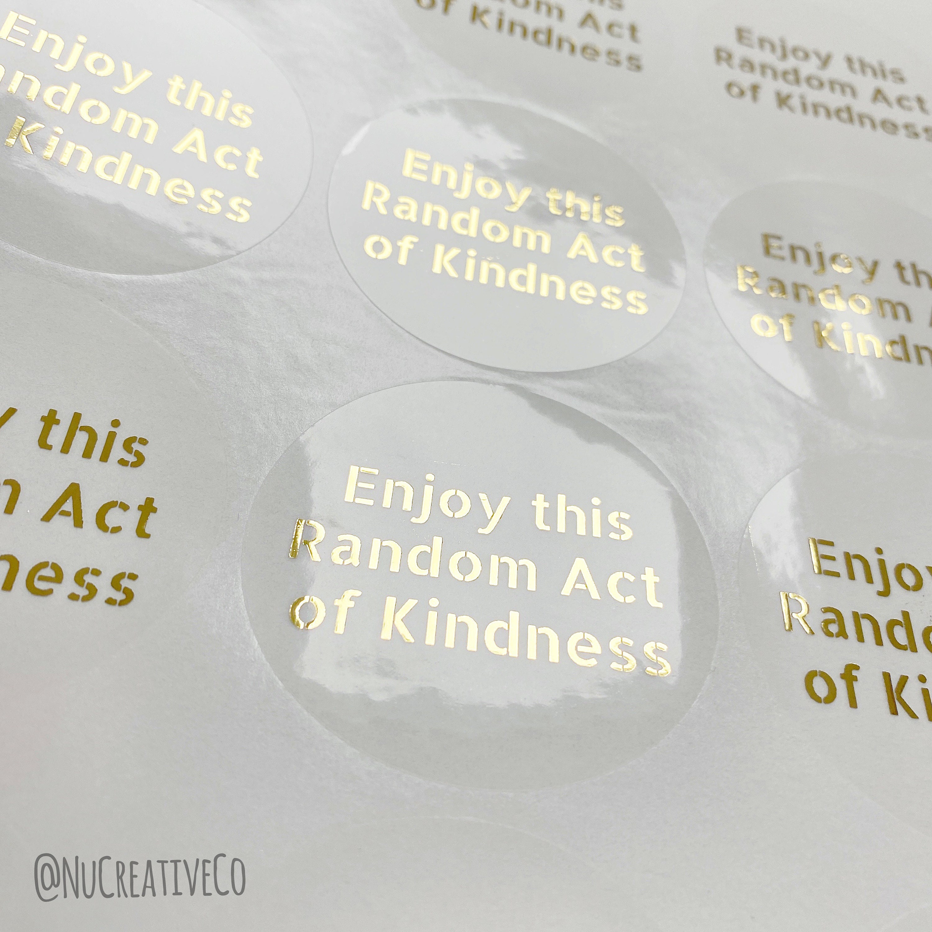 Custom WHITE Foil Sticker Image Logo Text Clear Gloss - Etsy