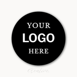 Custom Stickers Circle LOGO, Label Business Logo, Shop Branding ...