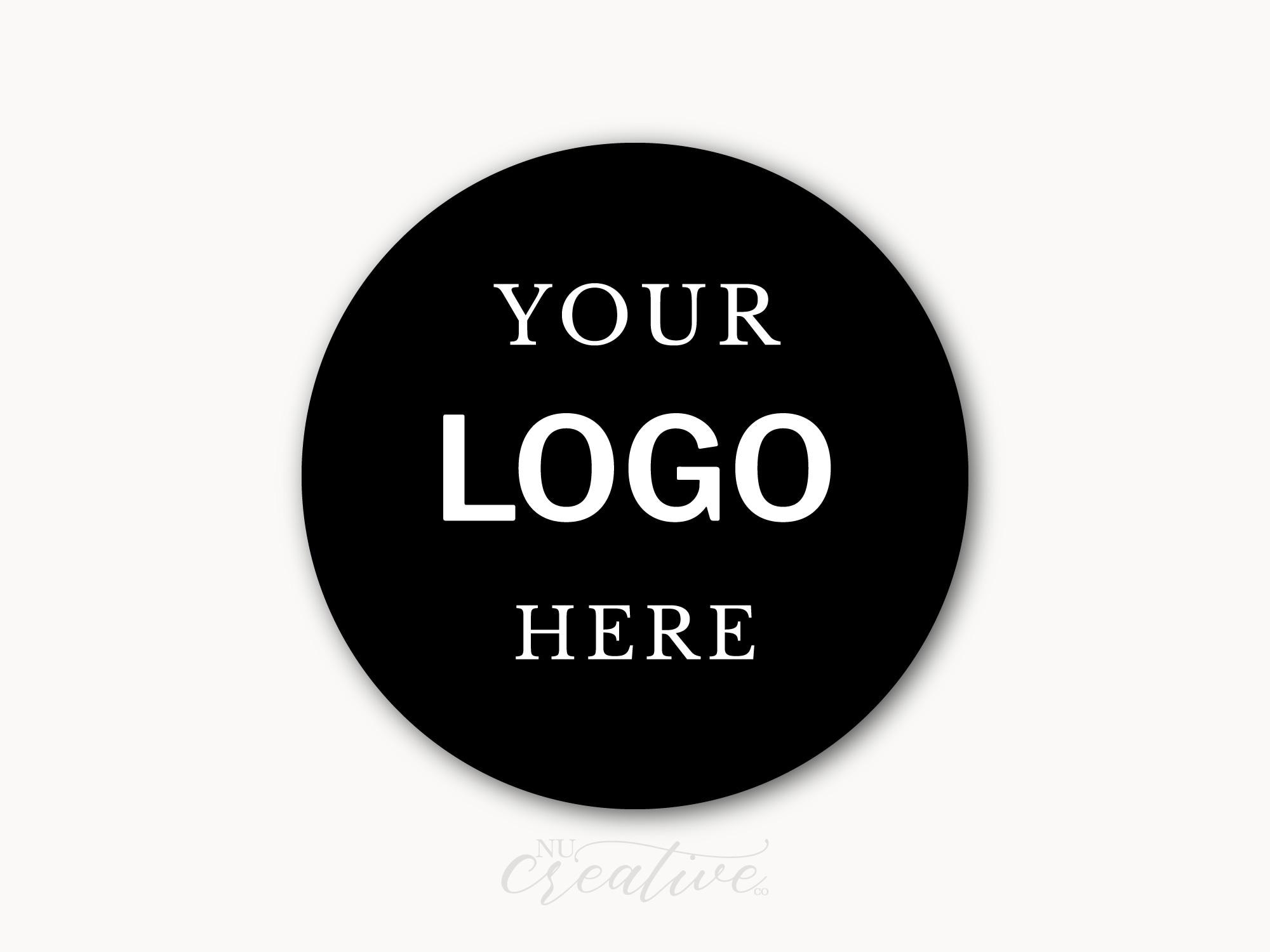 Custom Stickers Circle LOGO, Label Business Logo, Shop Branding ...