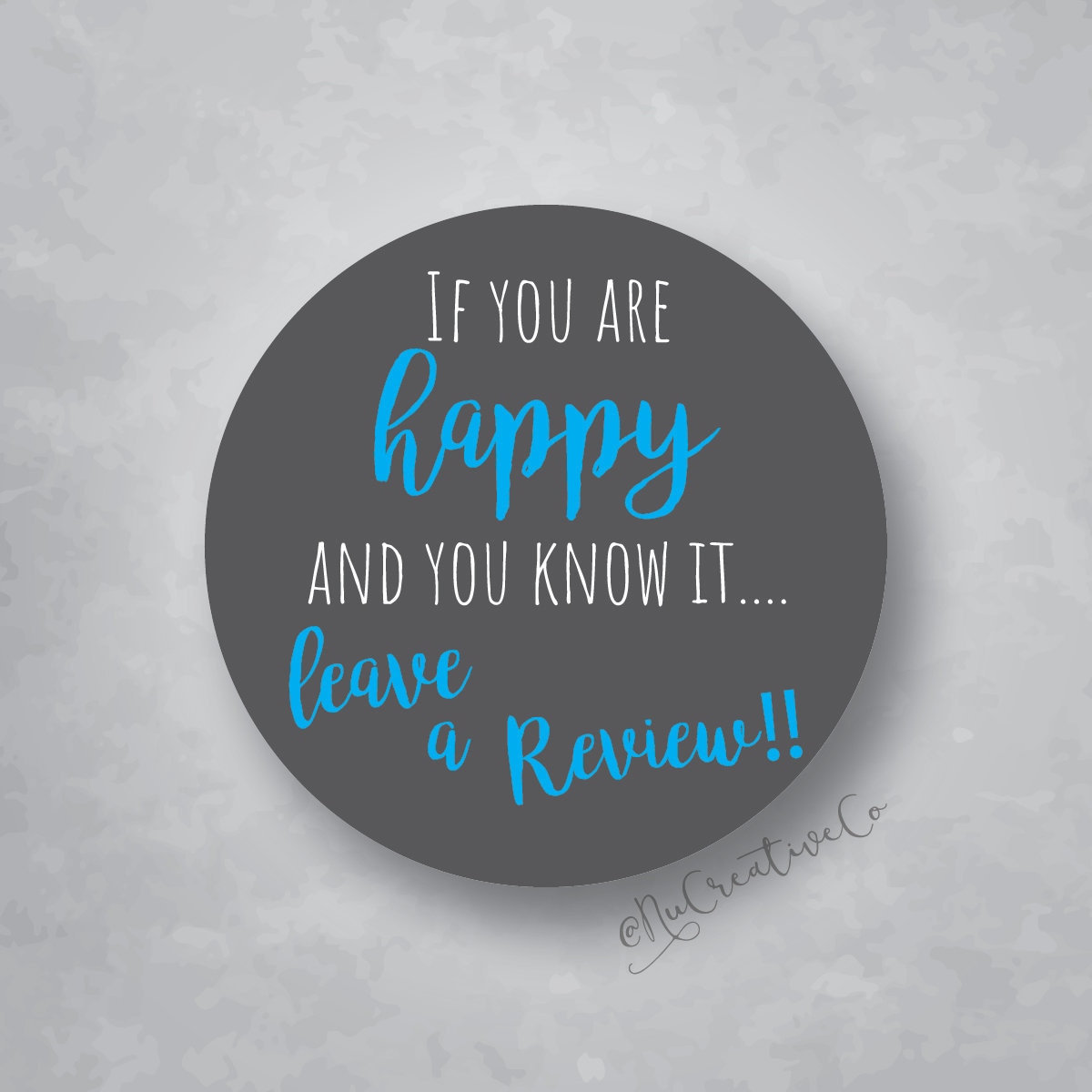 Review Stickers Seller Leave a Review Sticker Happy - Etsy