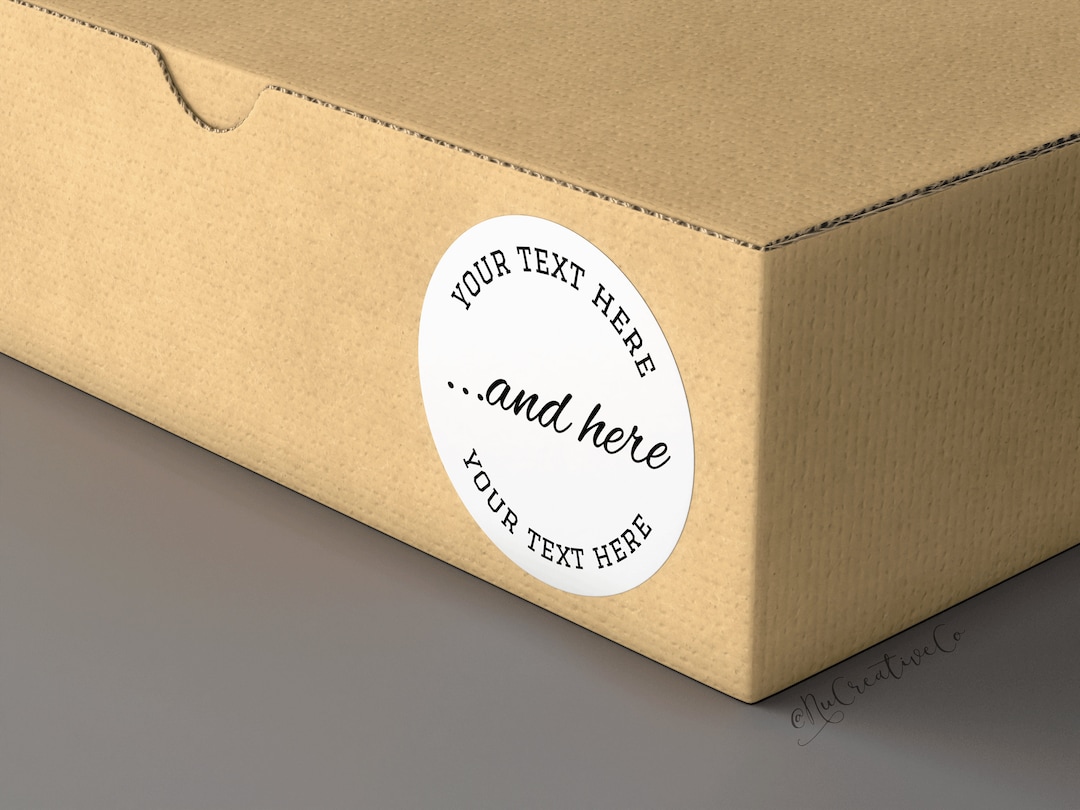 Personalized Curved Text Stickers, Graduation, Business, Shop Branding ...