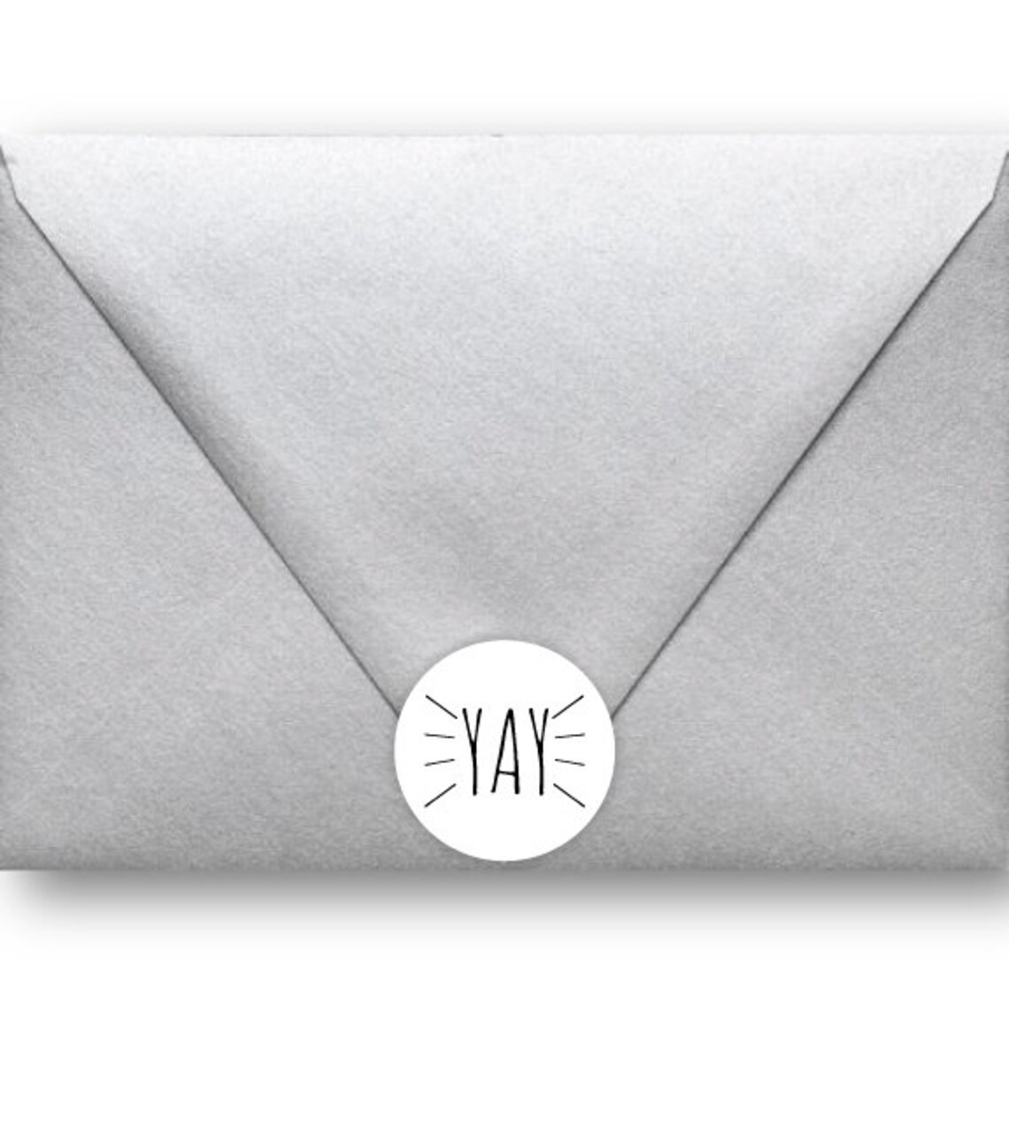 YAY sticker Happy Label You choose the size and color | Etsy