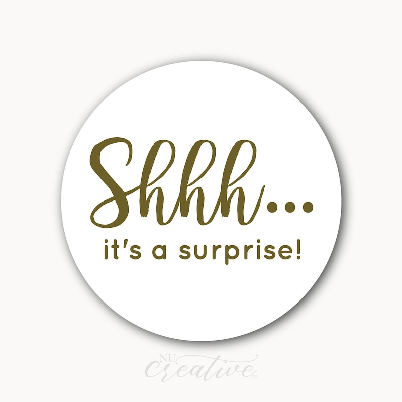 Shhh It's a Surprise - Etsy