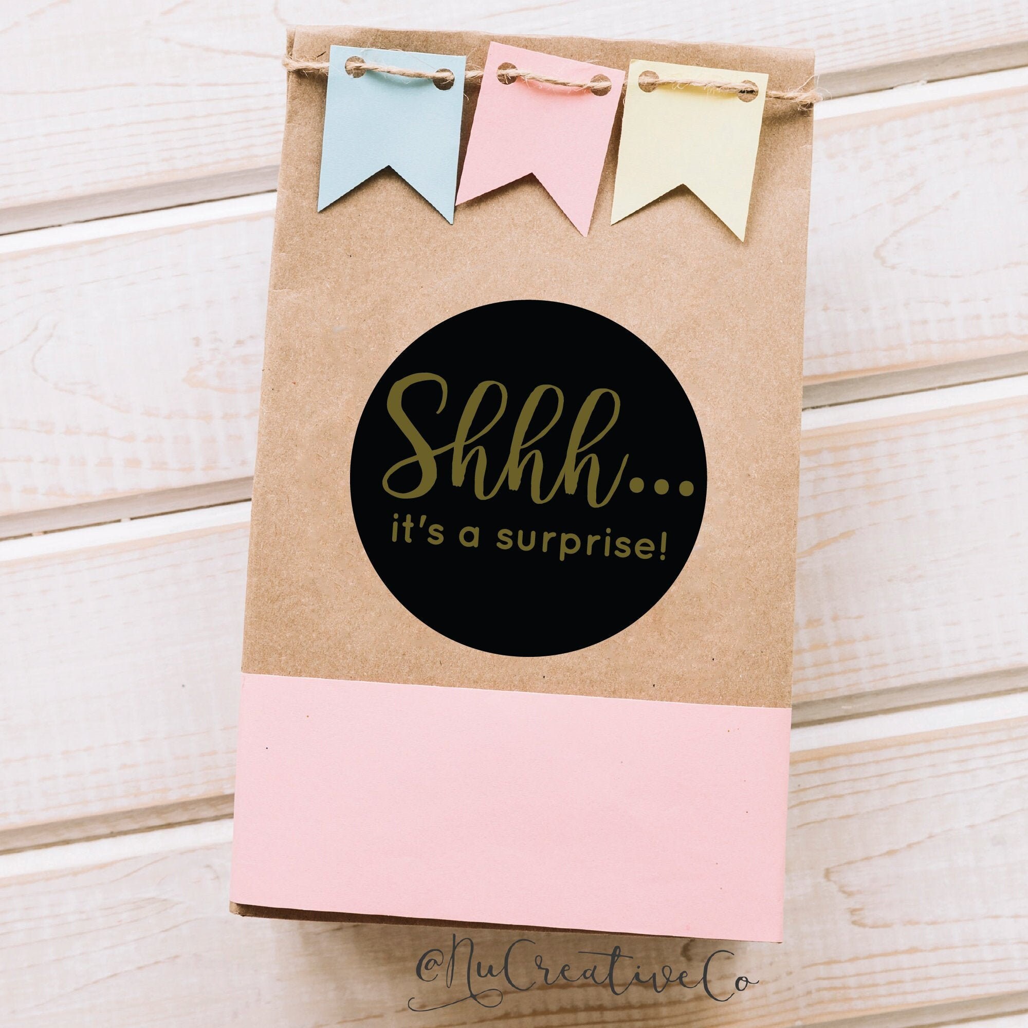 Shhh It's a Surprise Stickers Surprise Stickers It's - Etsy