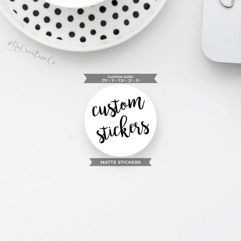 Custom 1 Inch Stickers 25.4mm Logo Photo Picture Text - Etsy