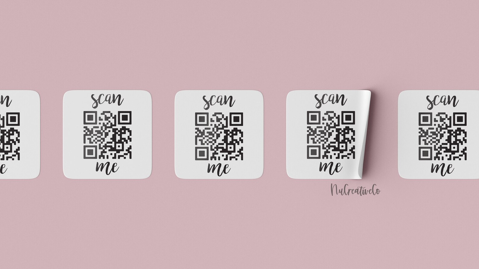 Custom QR Code Scan Me Labels Reorder Review 1 Square - Etsy