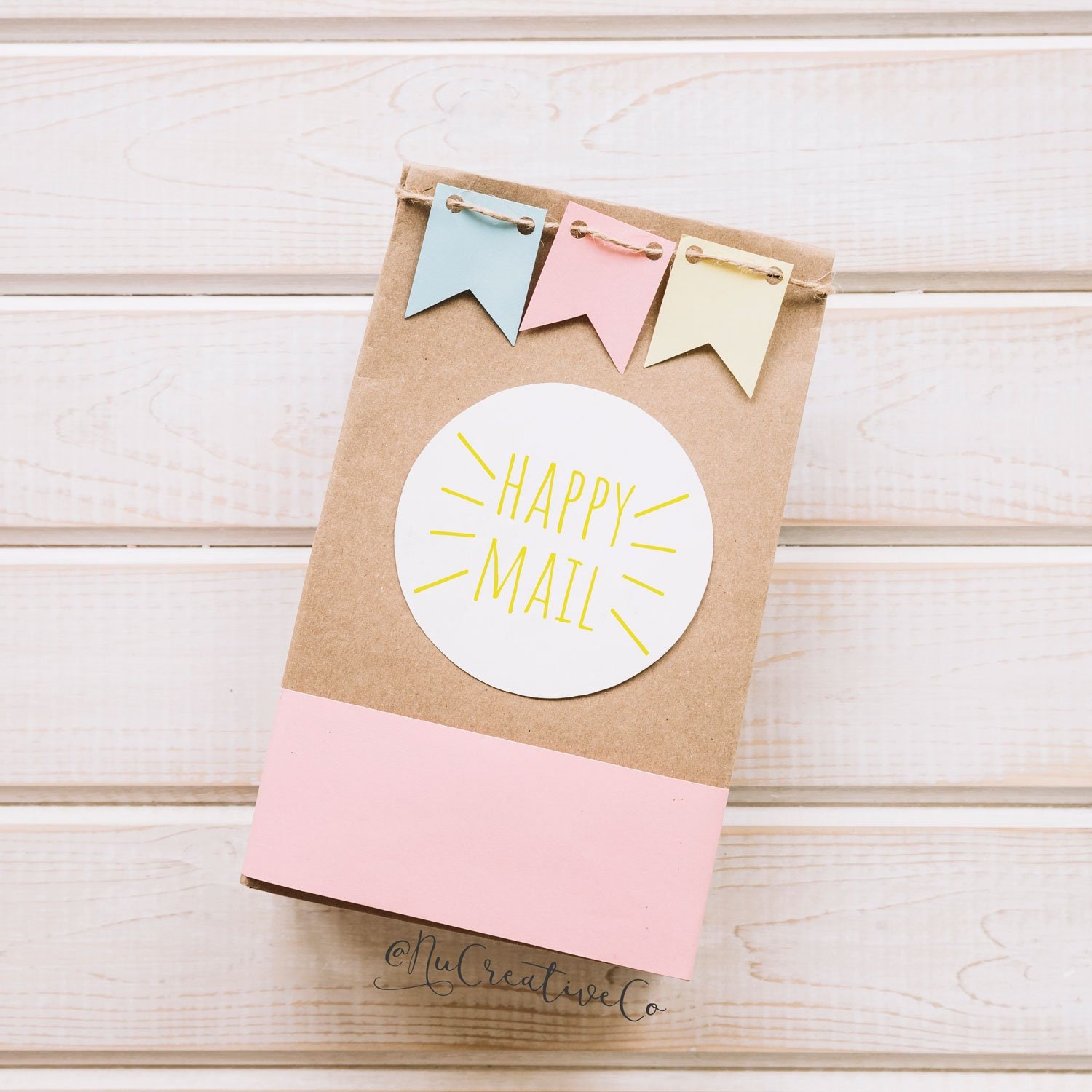 Happy Mail Package Label Sticker You Choose the Size and Color - Etsy