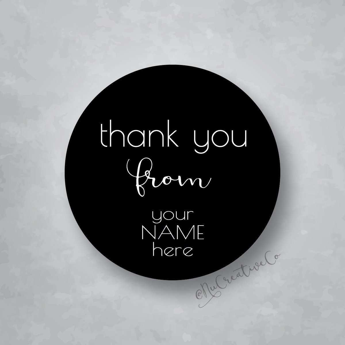 Thank You Stickers Thank You Personalized Thank You | Etsy