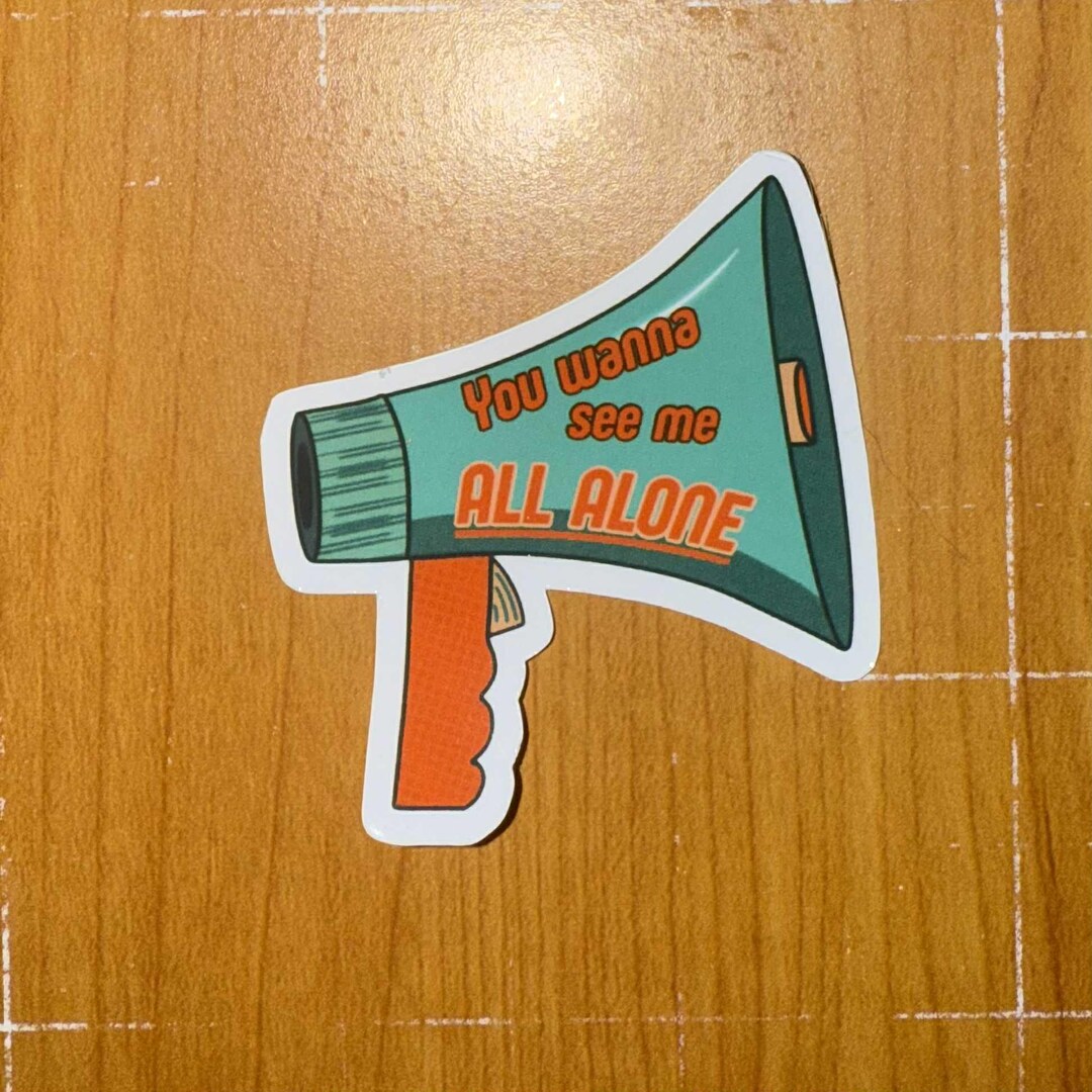 Fate of Ophelia Megaphone Sticker | Taylor Swift Life of a Showgirl ...