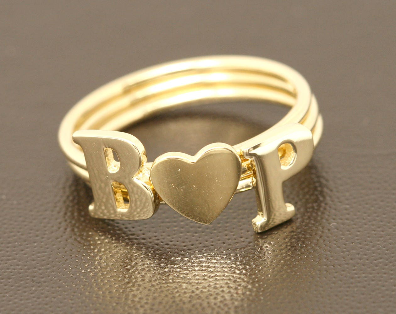 Script Ring Personalized Ring Custom Ring Solid Yellow Gold | Etsy