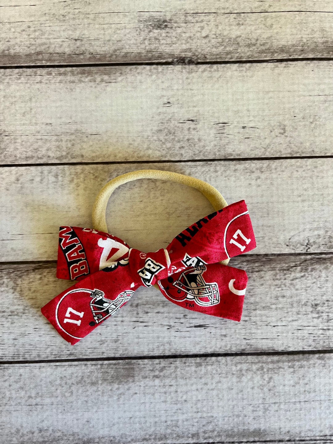 Alabama Crimson Tide Inspired Bama Football Elastic Nylon Stretch Knot ...