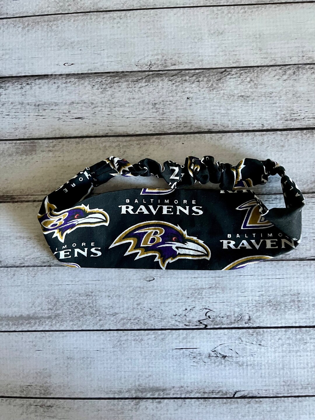 Baltimore Ravens Inspired Football Headband Adult Child Toddler Little ...
