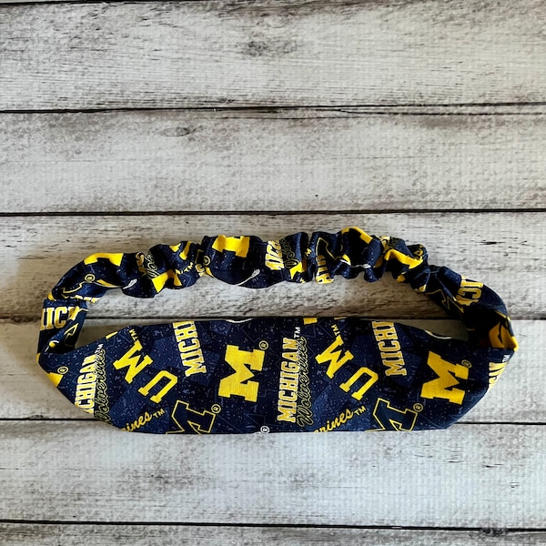 Michigan Football Headband - Etsy