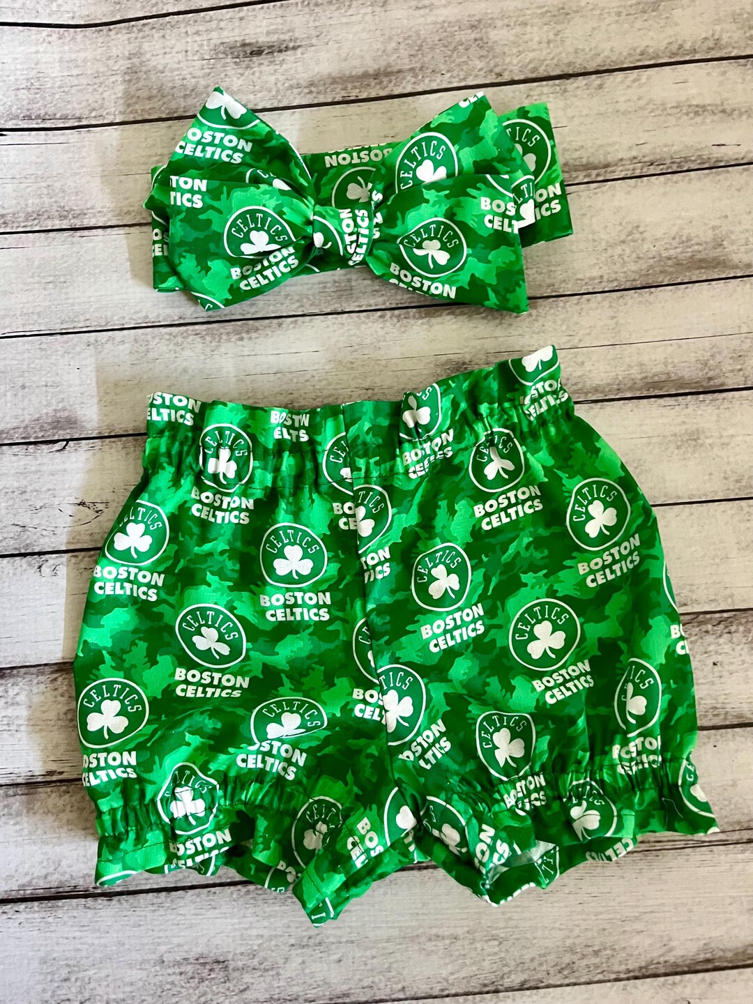 Boston Celtics Inspired Basketball Bloomer Headwrap Bloomers Inspired ...