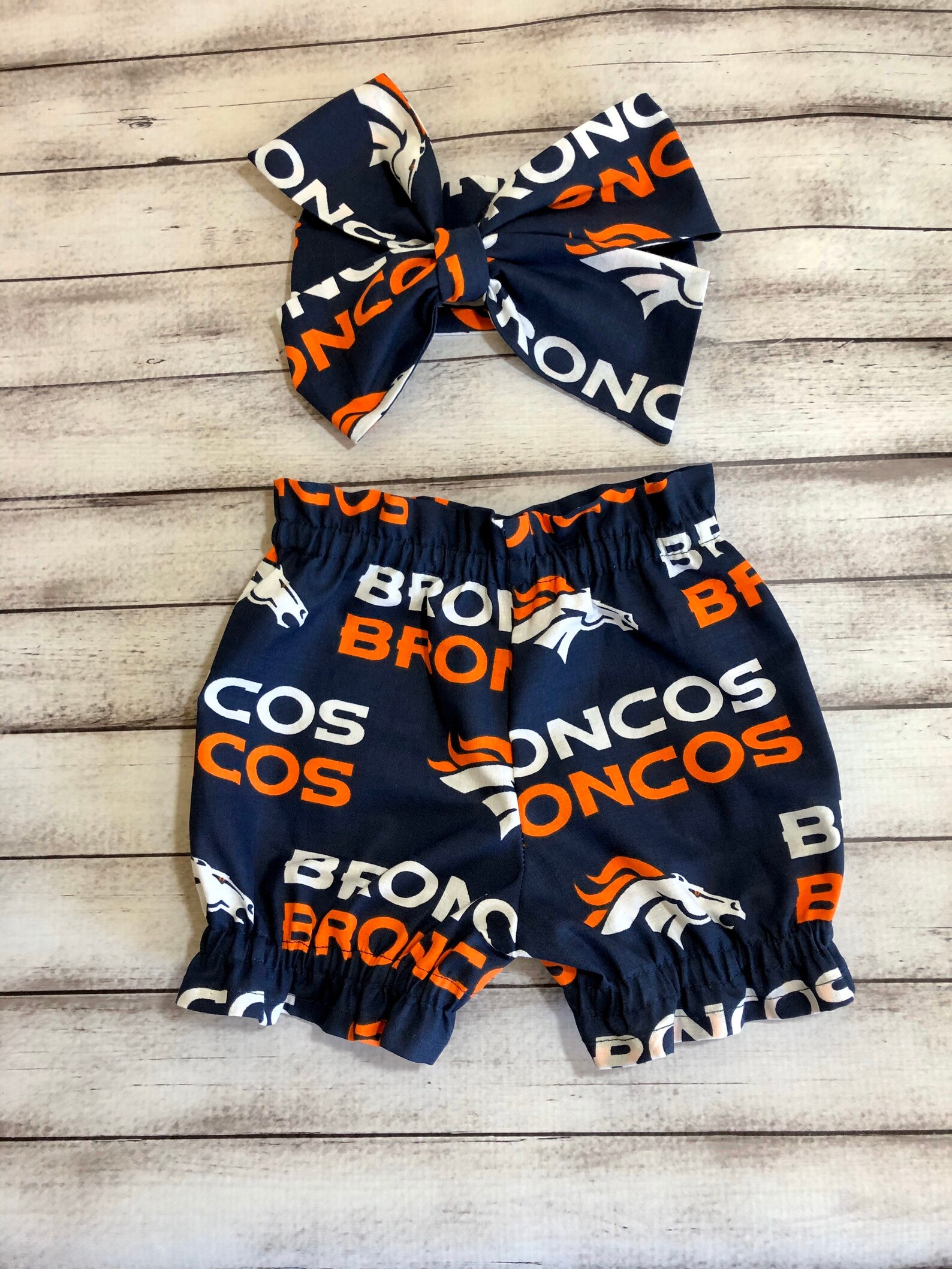 Denver Headwrap Broncos Bronco Football Baby Headband, Toddler Bows Big ...