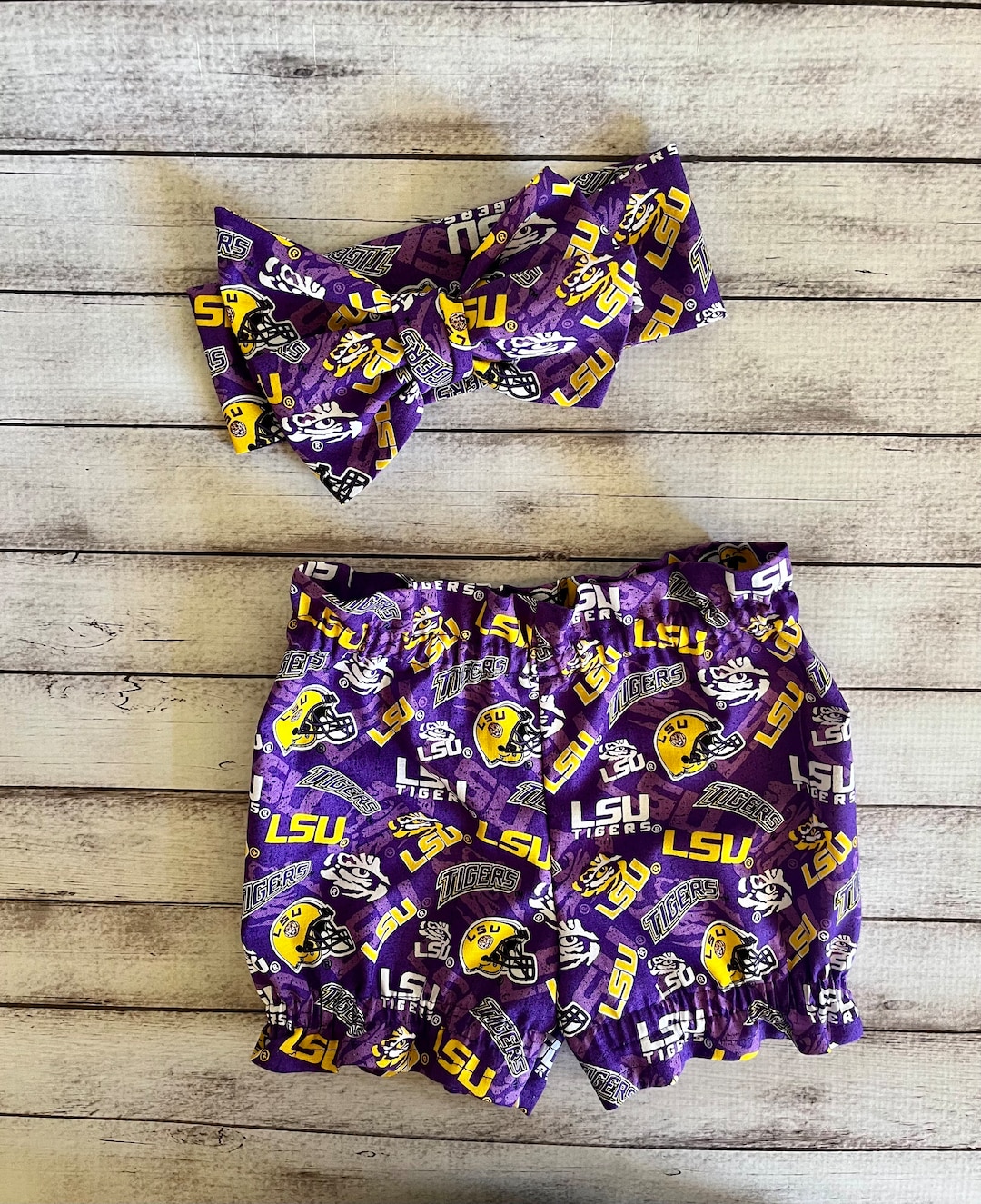 Louisiana State LSU Tigers Inspired Bloomer Headwrap Bloomers Football ...